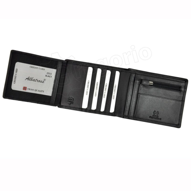 Albatross Man Soft Leather Wallet Black RFID SECURE – MW 2213 RFID ...