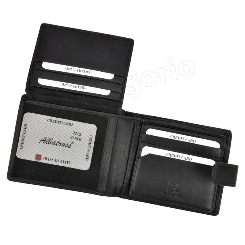 Albatross Man Soft Leather Wallet Black RFID SECURE – MW 2215 RFID ...